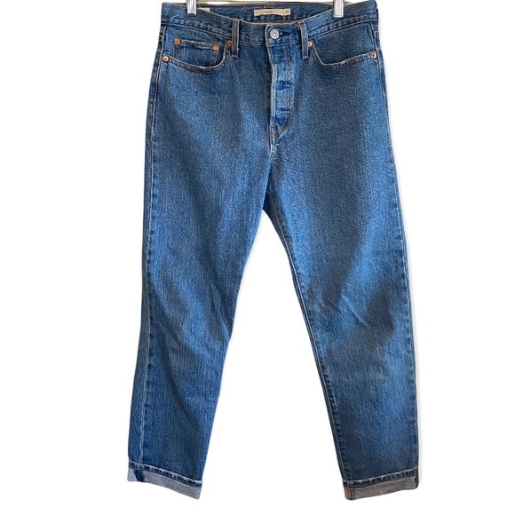 Levi's | Jeans | Levis High Rise Hidden Button Fly Medium Wash Wedgie Jean Size 29 | Poshmark